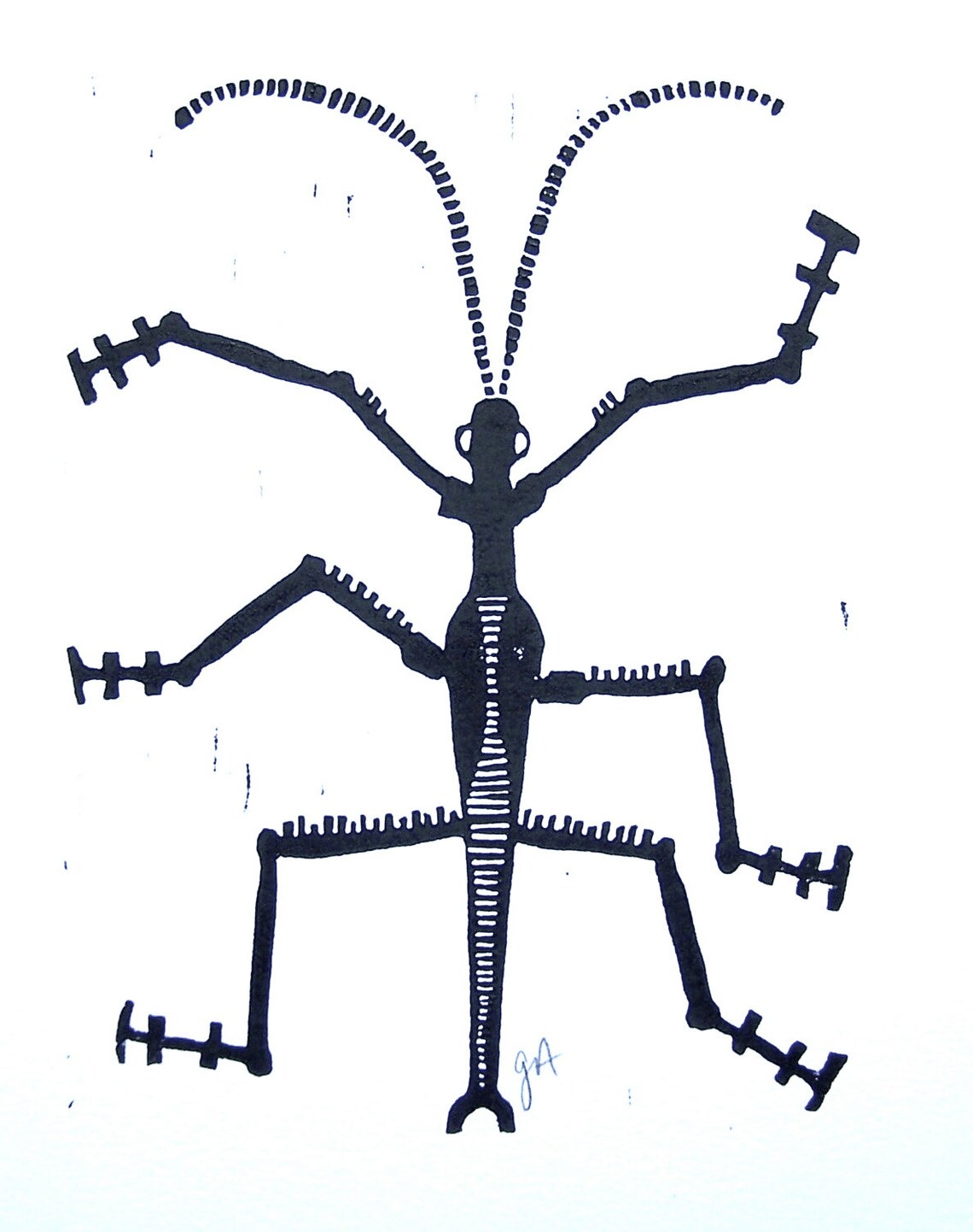 3 LINOCUT PRINTS Set of 3 Block Print Insects 8x10 Bugs - Etsy