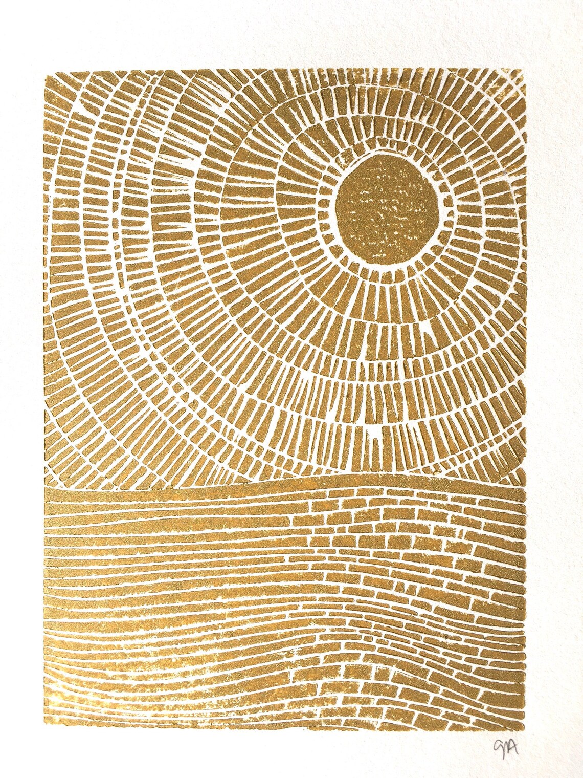Road Trip Through the Mountains Hand-pressed Linocut Relief - Etsy
