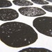 Minimal Linoelum Block Print Black Block Print 8x10 Circles Mid Century ...
