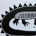 El Cocodrilo - 8x10 Hand Pressed Block Print - Mad Crocodile Relief ...