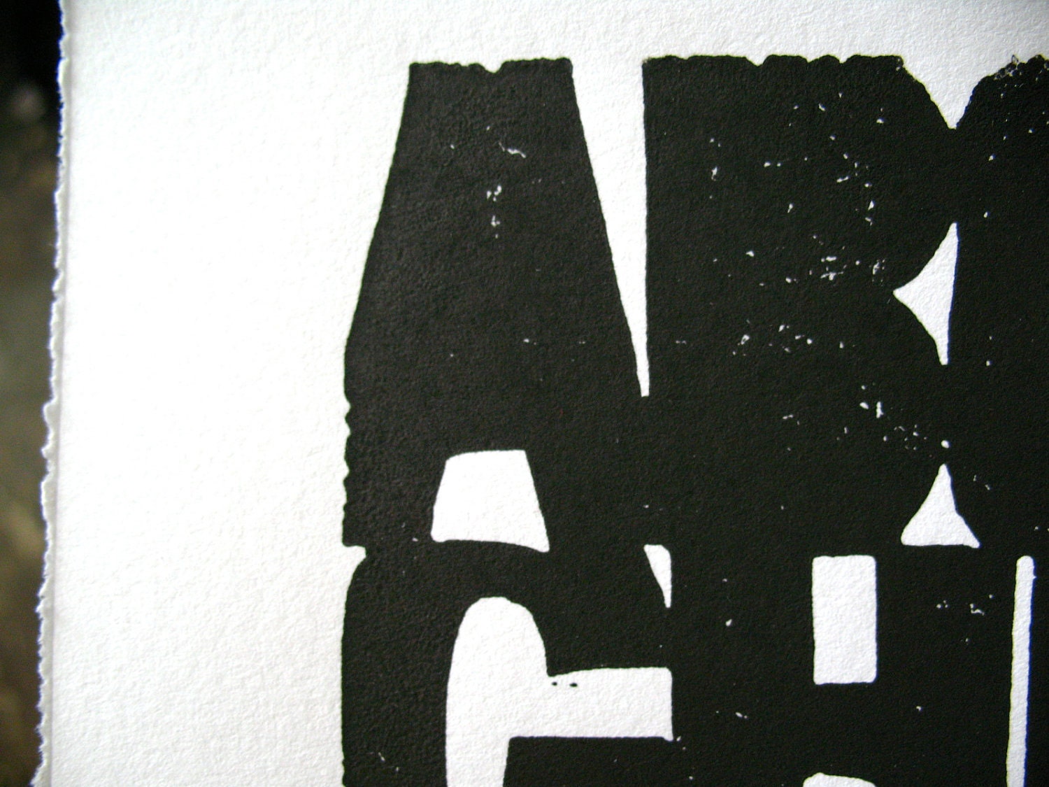 Alphabet Relief Print Black Alphabet Letterpress Typography - Etsy