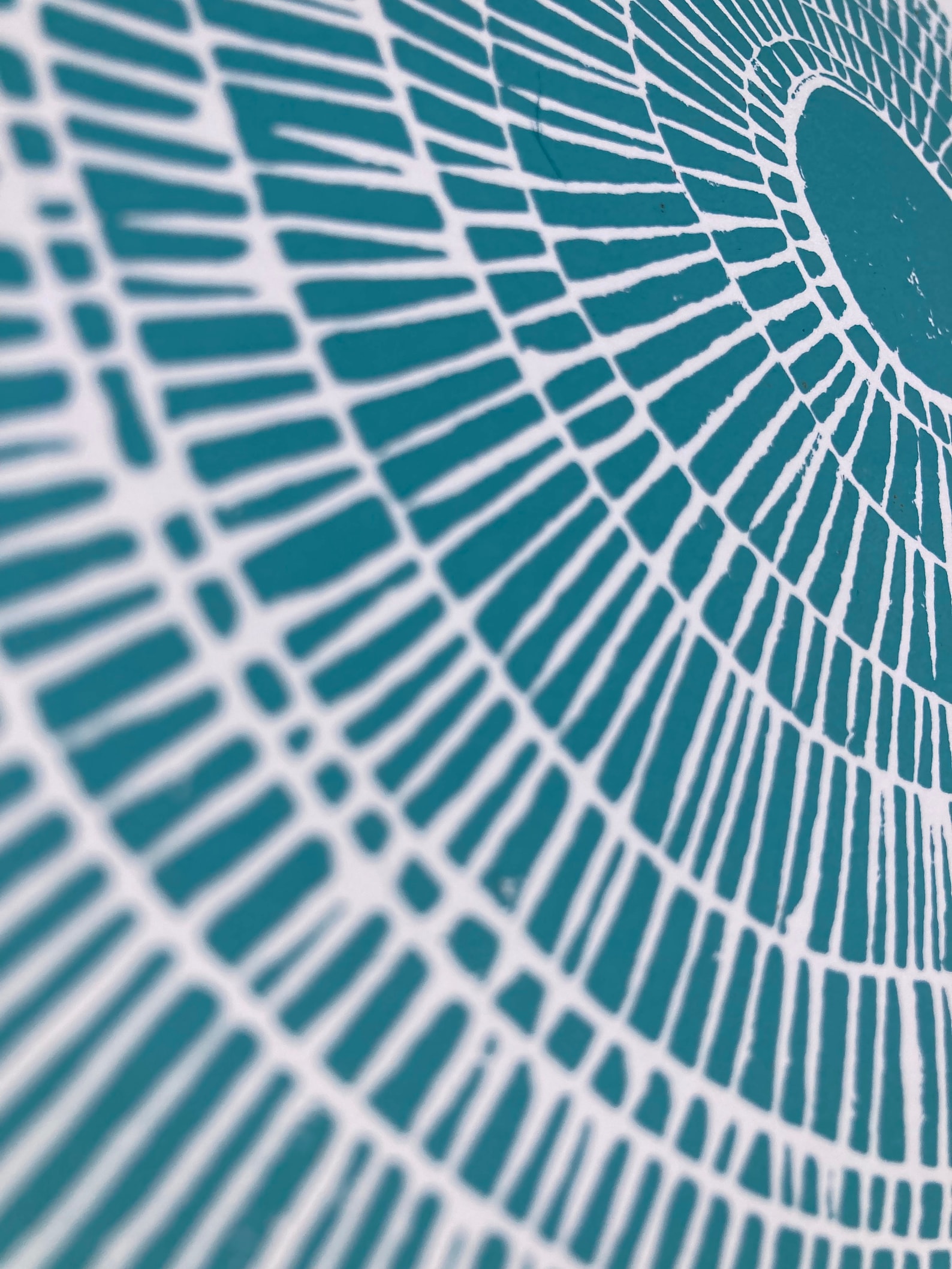 Blue Sky on the Ocean Linocut Relief Print 8x10 Minimal - Etsy