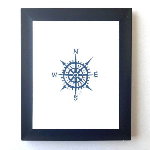 Compass Print - Etsy