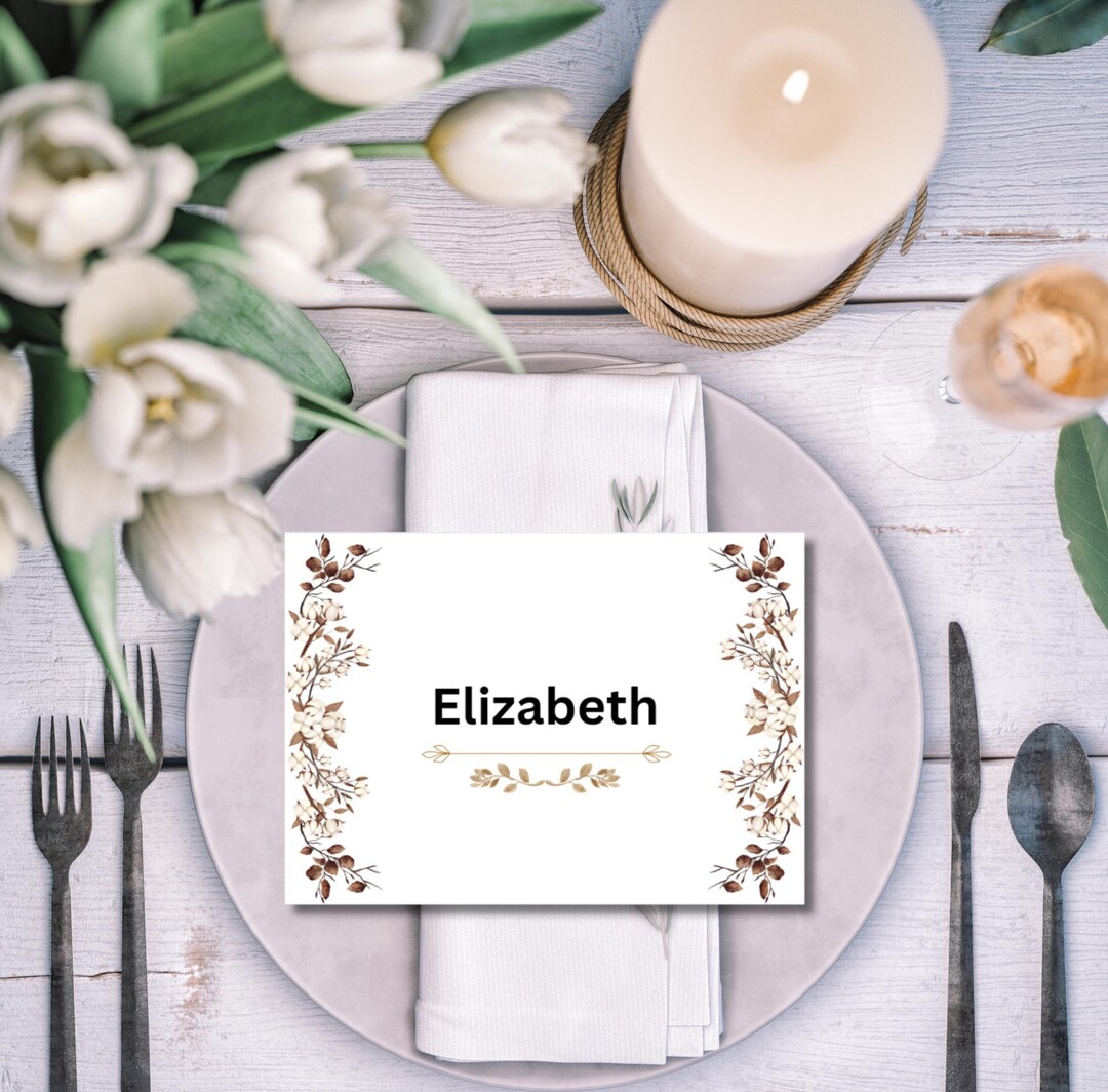 Wedding Place Cards Template Wedding Place Cards Wedding Place Names ...