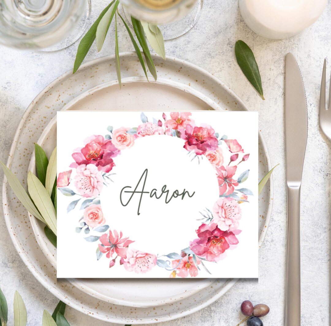 Wedding Place Cards Template Wedding Place Cards Wedding Place Names ...