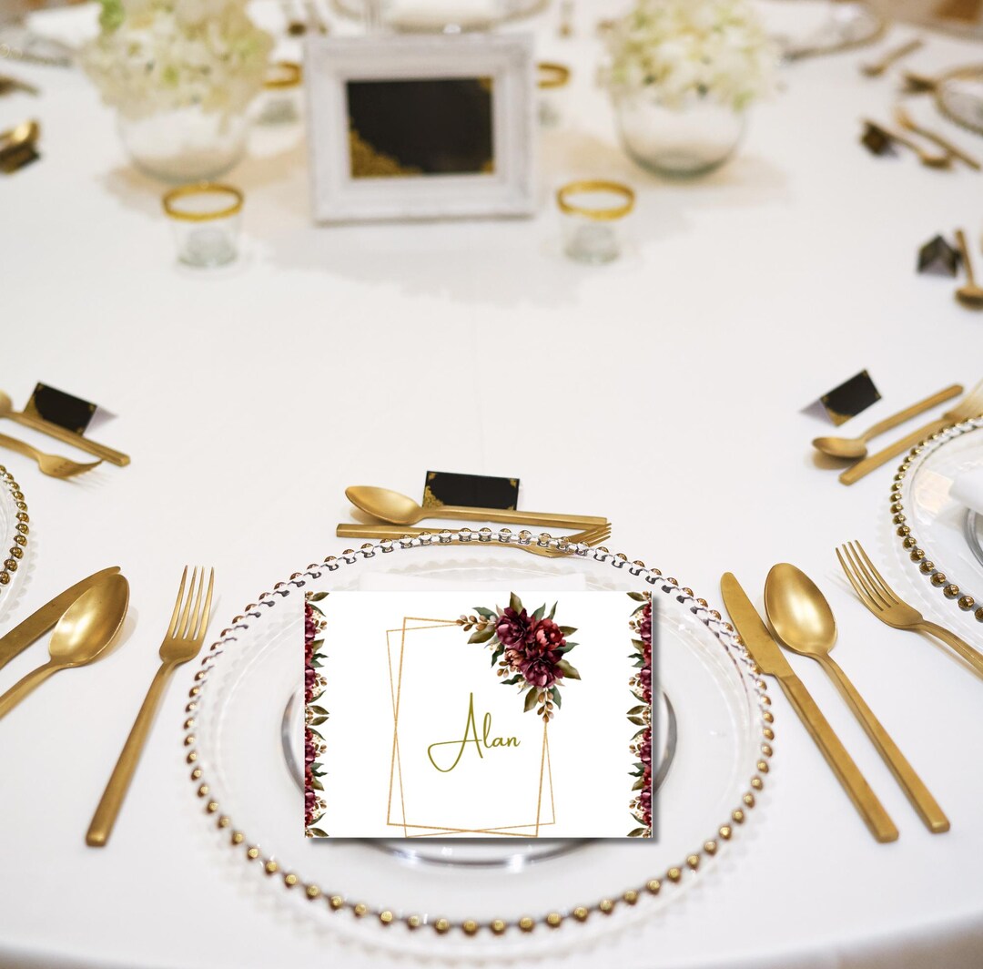 Wedding Place Cards Template Wedding Place Cards Wedding Place Names ...