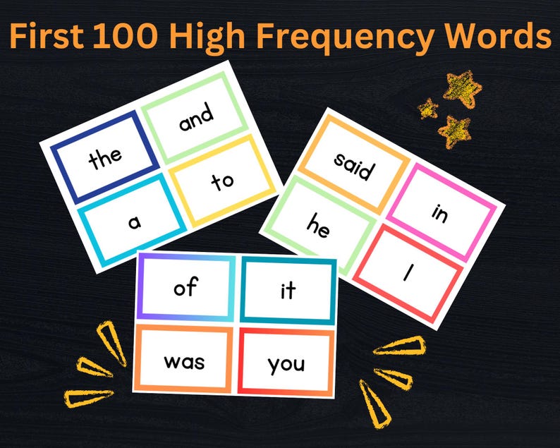 High Frequency Words, Flashcards Printable, Primary Sight Words ...