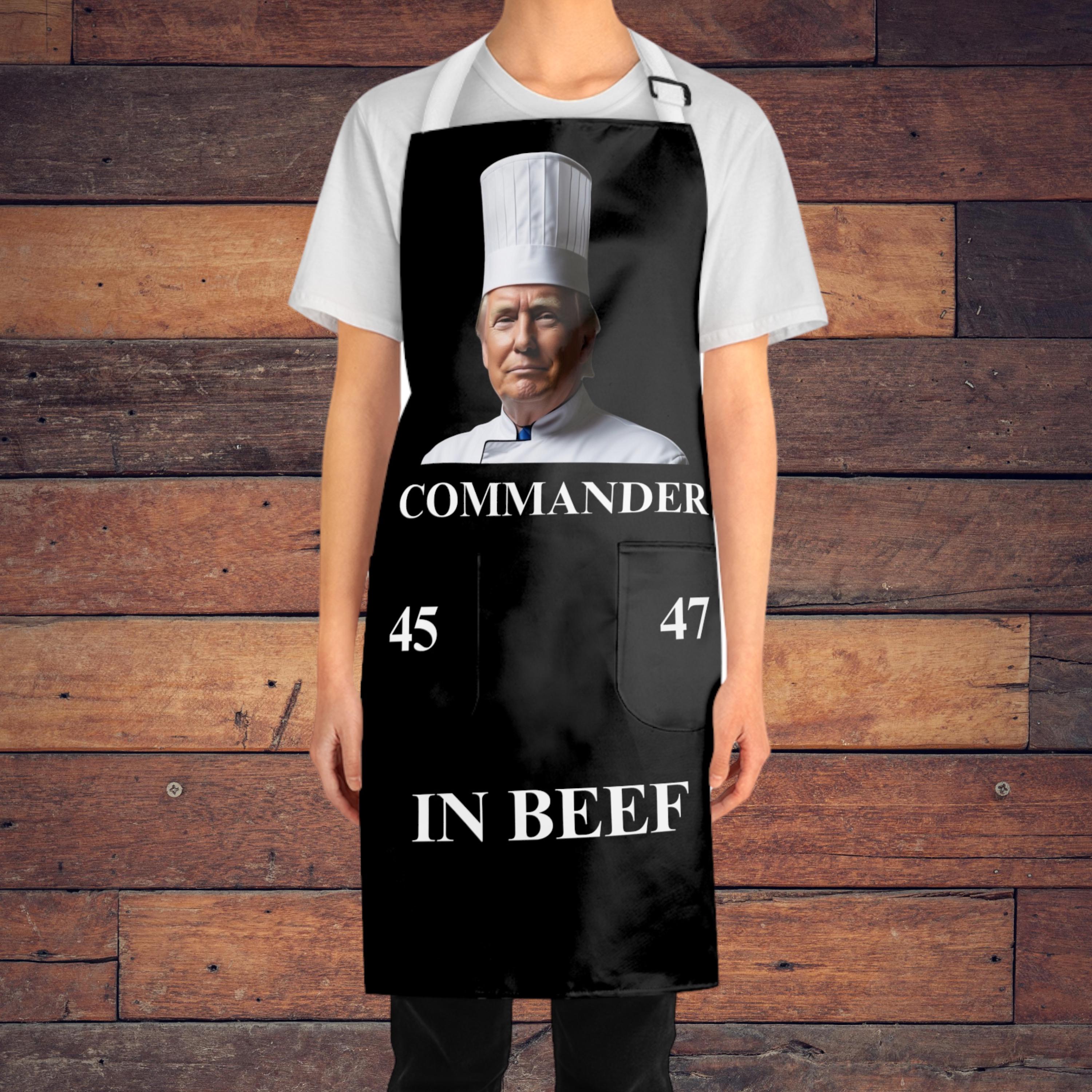 Funny Chef Apron 'commander in Beef' Design for BBQ Lovers - Etsy
