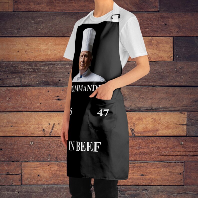 Funny Chef Apron 'commander in Beef' Design for BBQ Lovers - Etsy