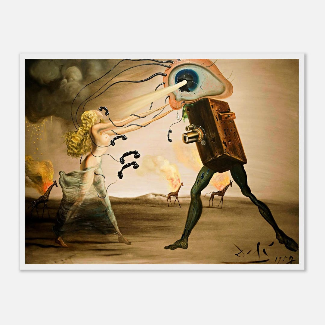 Salvador Dalí 'the Seven Arts' Framed Print, Surrealist Wall Art - Etsy