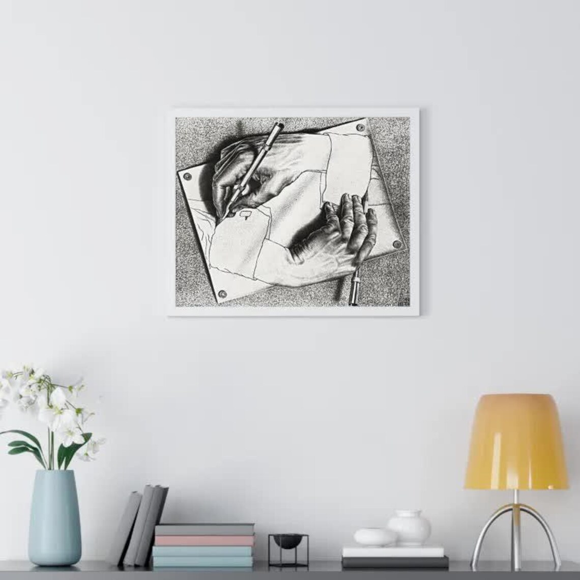 Maurits Escher, Drawing Hands - Instant Download Print, Surrealist ...