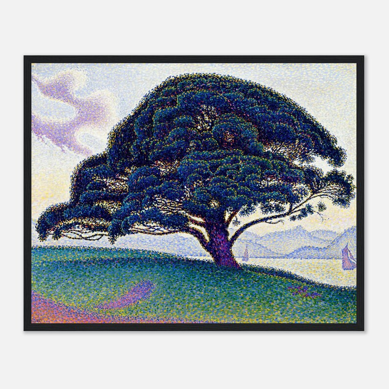 Paul Signac Pointillism Print: the Bonaventure Pine, Framed French Art ...