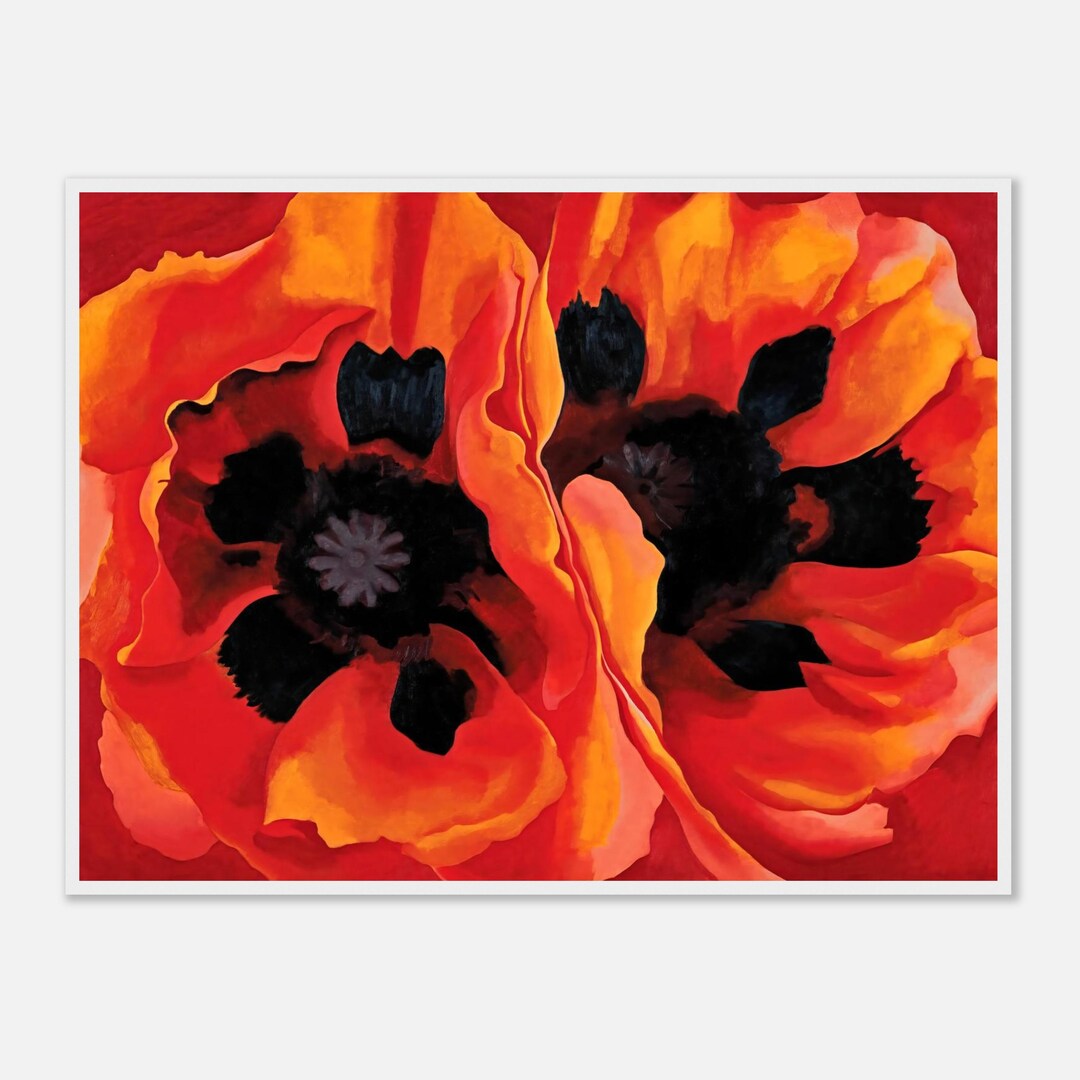 Georgia O'keeffe Oriental Poppies Art Print: Modern Floral Wall Decor ...