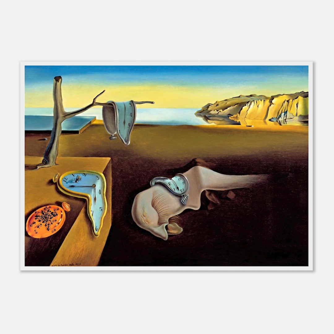 Salvador Dalí 'persistence of Memory' Art Print - Surrealist Wall Decor ...