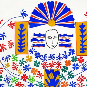 Matisse Style Art Print: Apollo, Colorful Modernist Decor (instant ...