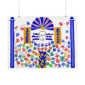 Matisse Style Art Print: Apollo, Colorful Modernist Decor (instant ...