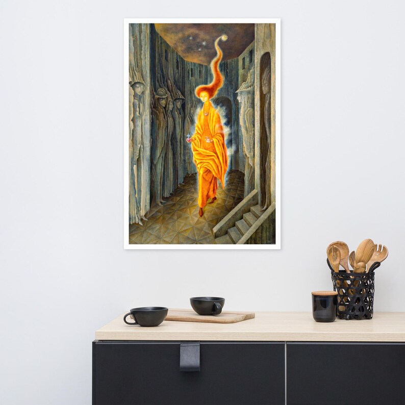 Remedios Varo the Call Surrealism Art Print, Mystic Woman Wall Decor - Etsy