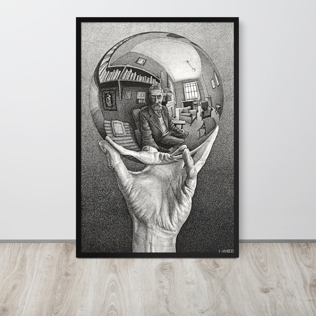M.C. Escher, Hand With Reflecting Sphere - High-res Digital Art ...