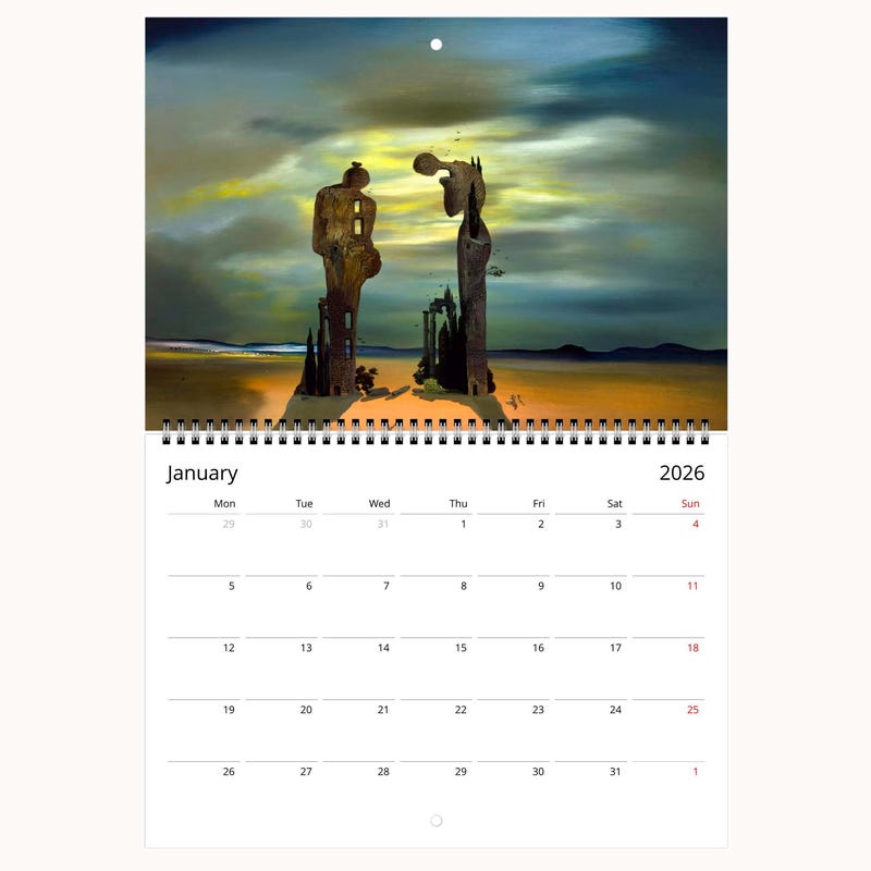 Surreal 2026 Calendar - Etsy