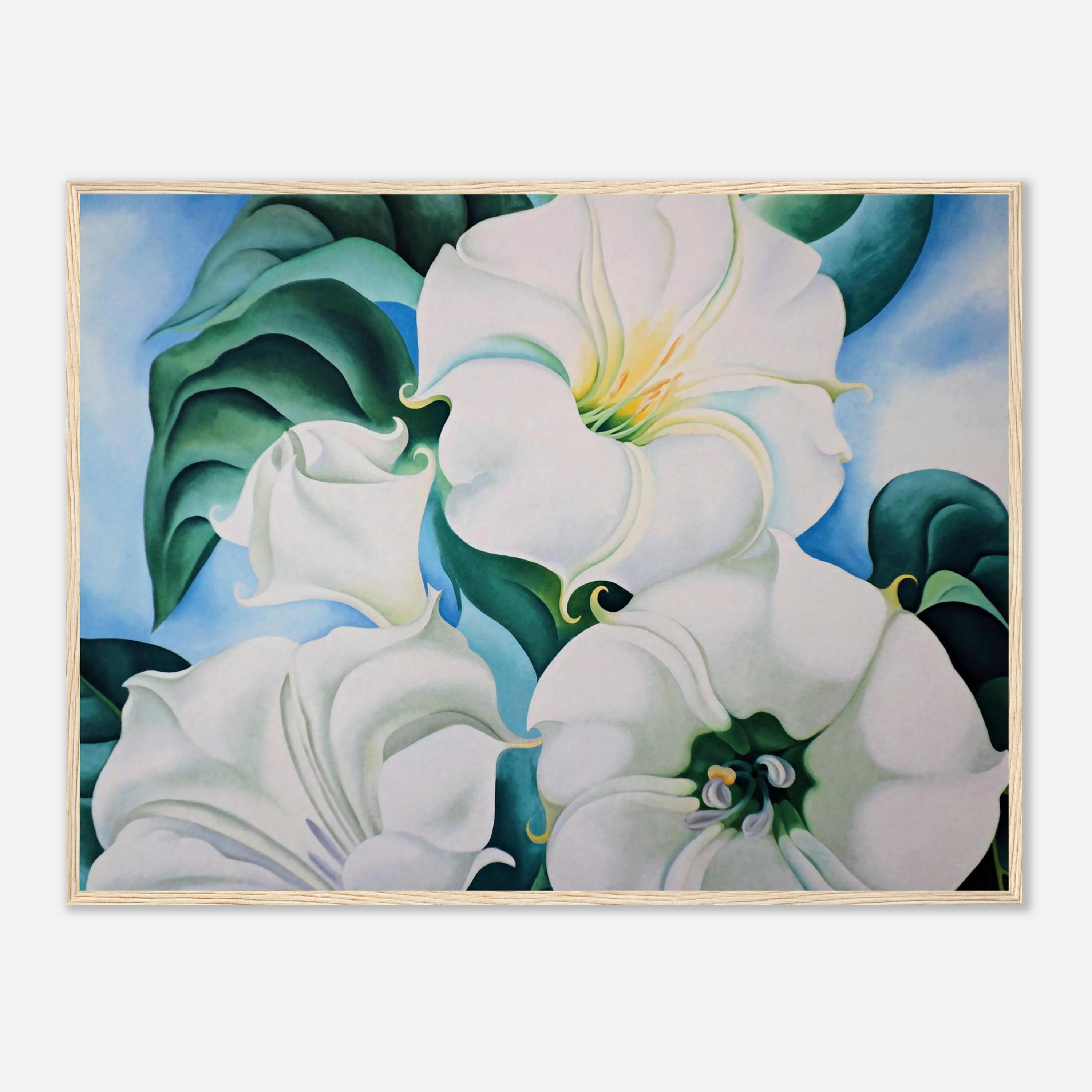 Georgia O'keeffe Jimson Weed Art Print, Framed Floral Wall Decor - Etsy
