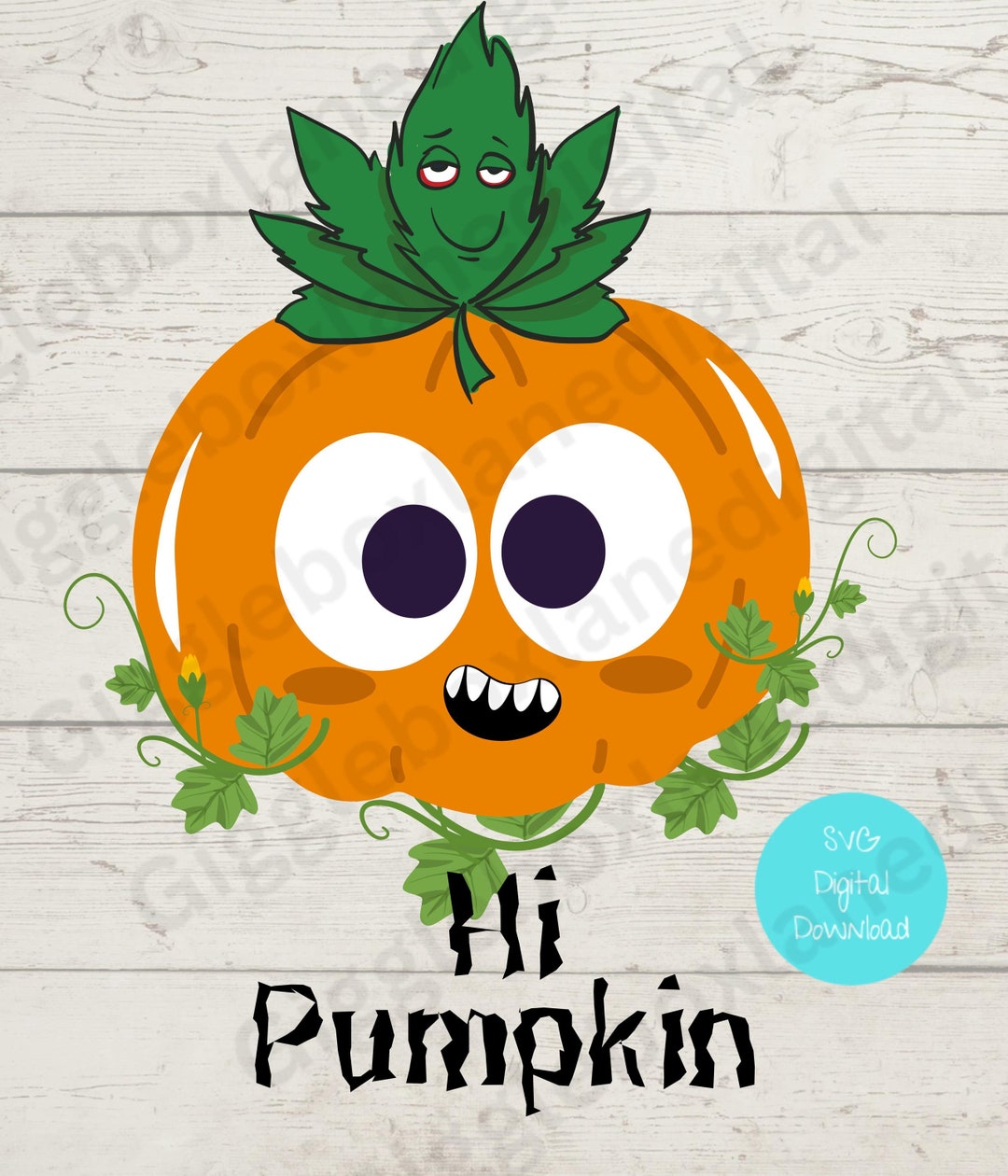 Pumpkin SVG. Hi Pumpkin Svg. Fun Svg File for Cricut or Your Home Craft ...