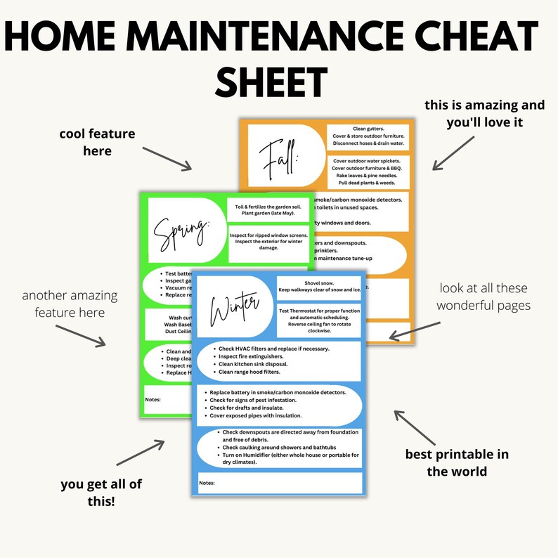 Maintenance, Home Maintenance, Checklist by Season, Winter Home ...