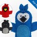 Bird Puppet Pattern Blue Jay Finger Puppet Pattern Cardinal - Etsy