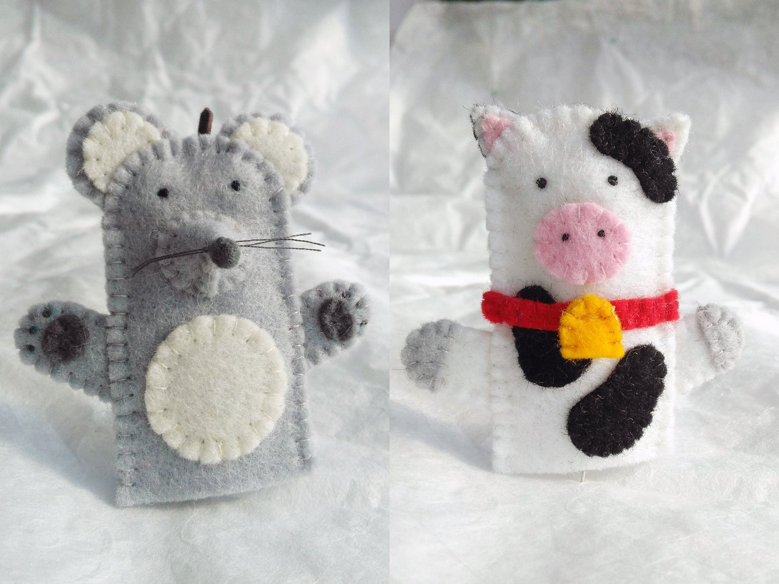 Chinese Zodiac Felt Finger Puppet, Chinese New Year, Mouse, Cow, Tiger ...