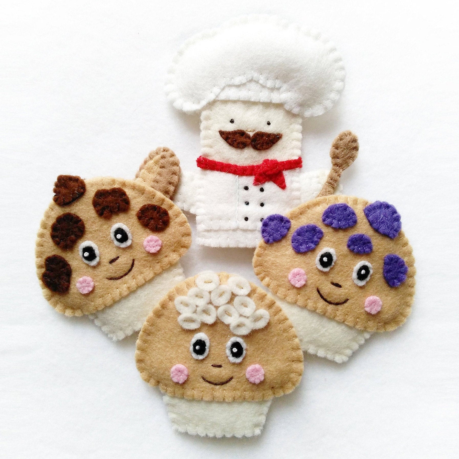 The Muffin Man Finger Puppet Blueberry Muffin Finger Puppet - Etsy