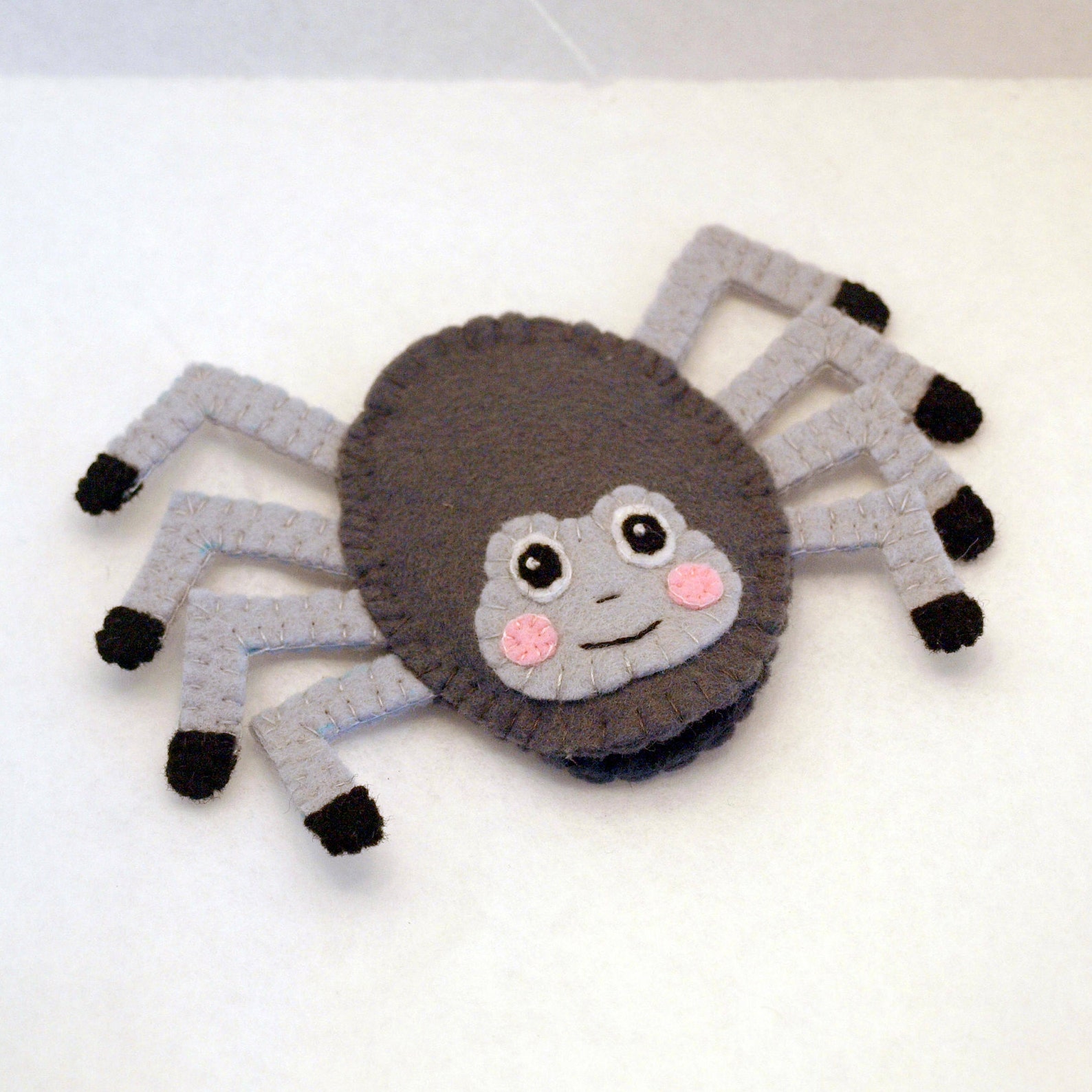Spider Puppet Pattern, Itsy Bitsy Spider Pattern, Felt Finger Puppet ...