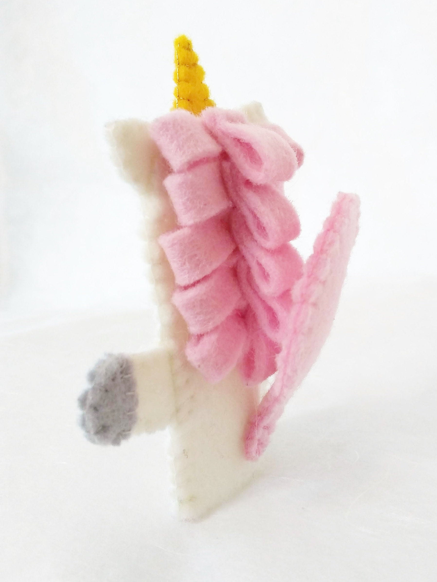 Unicorn Unicorn Finger Puppet Felt Finger Puppet Finger - Etsy