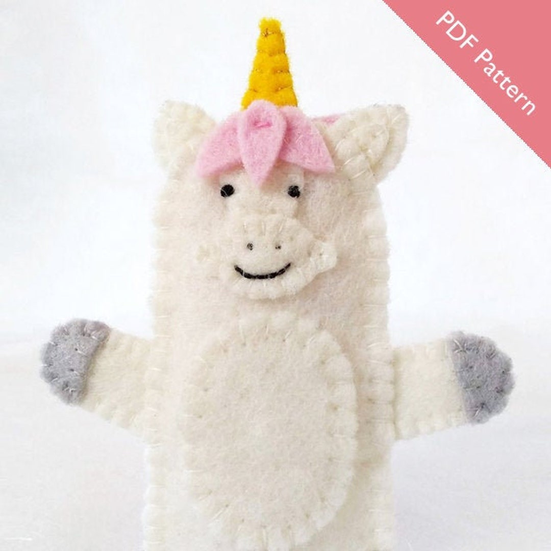 Unicorn Finger Puppet Pattern, Horse Finger Puppet Pattern, Unicorn ...