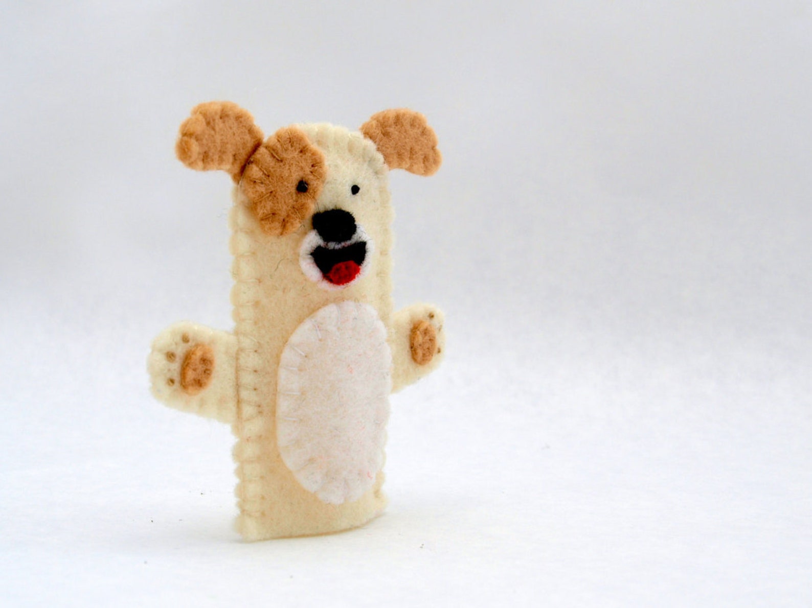 Perro, perro títere, marioneta del dedo de perro, títeres de dedo ...