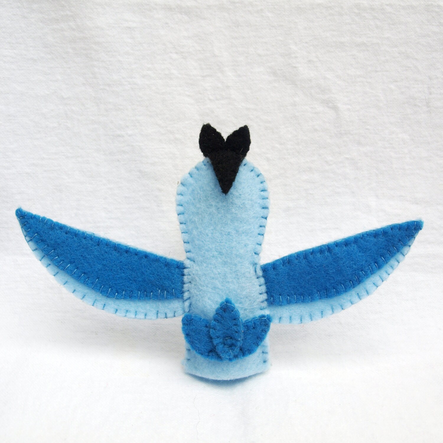Great Blue Heron Great Blue Heron Finger Puppet Felt Finger - Etsy