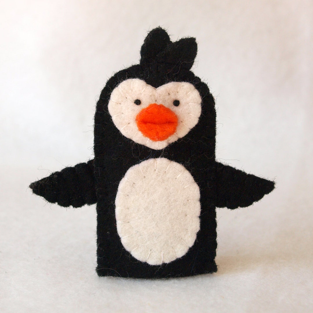Felt Finger Puppet, Penguin, Animal Puppet, Storytime Puppet - Etsy UK