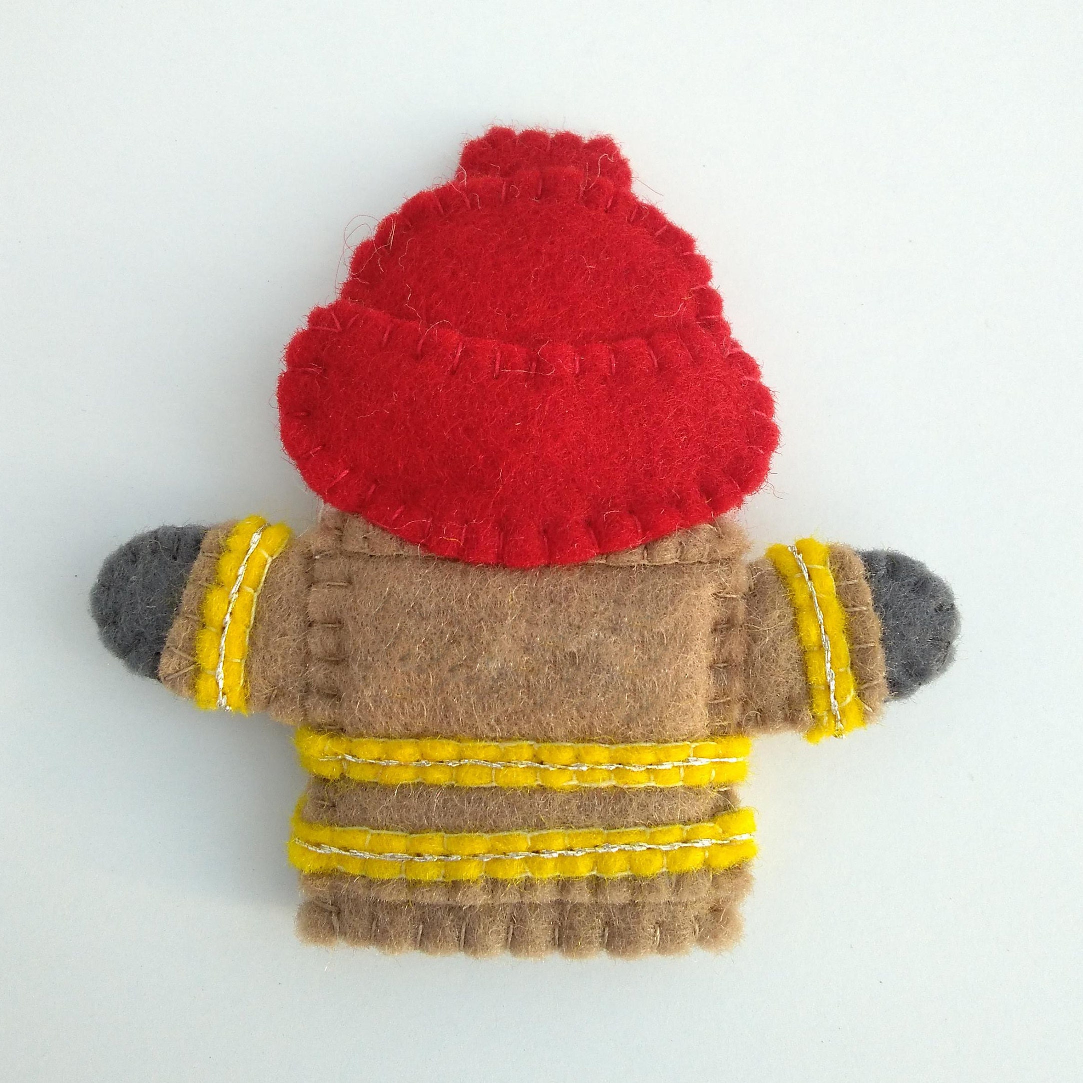 Firefighter Finger Puppet, Firefighter Felt Finger Puppet, Firefighter ...
