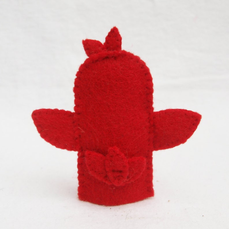 Cardinal Felt Finger Puppet Bird Puppet Storytime Puppet - Etsy