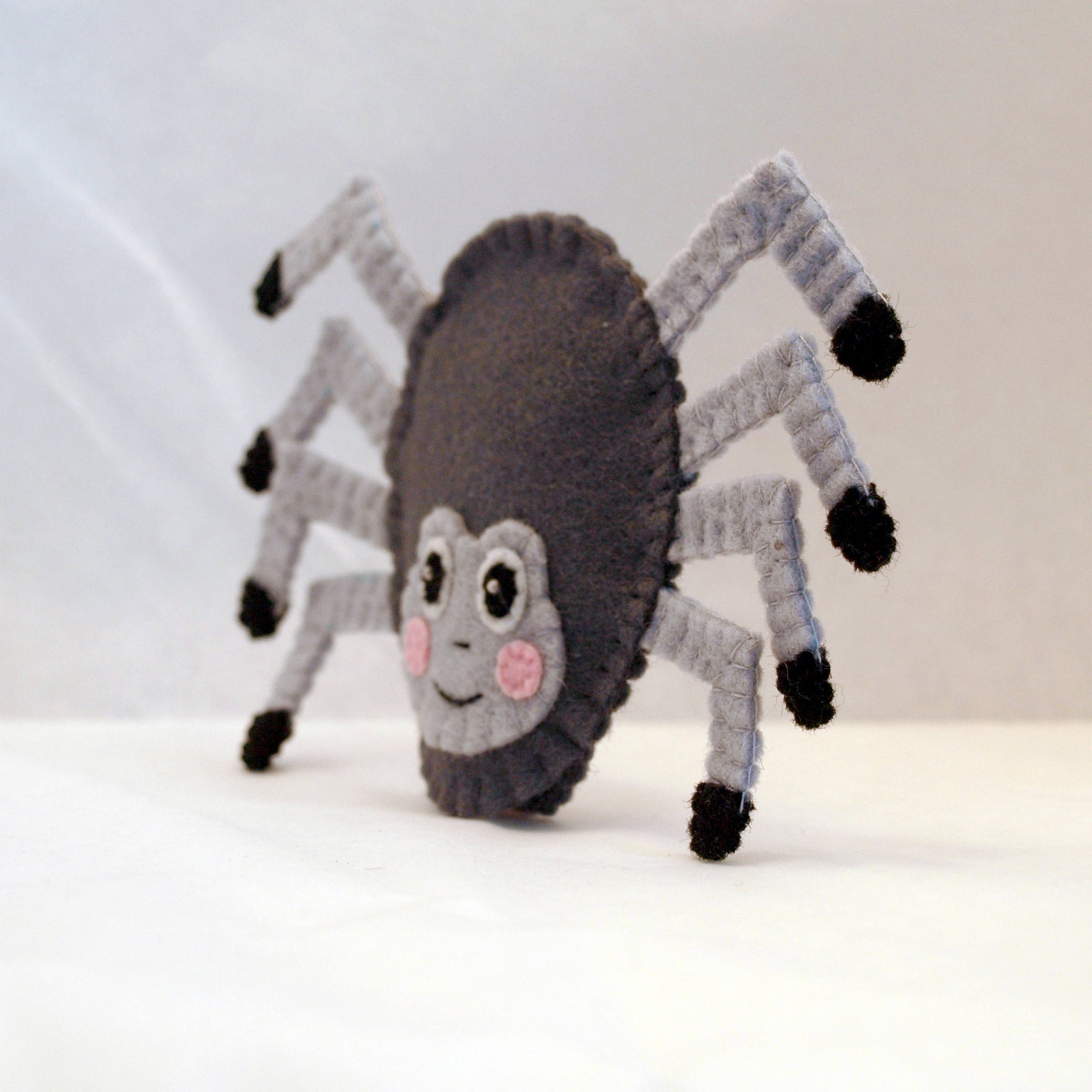 Spider Puppet Pattern, Itsy Bitsy Spider Pattern, Felt Finger Puppet ...