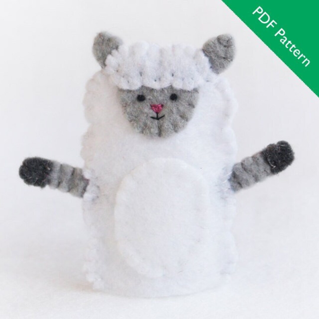 Sheep, Sheep Pattern, Sheep Finger Puppet Pattern, Pattern, Sheep ...