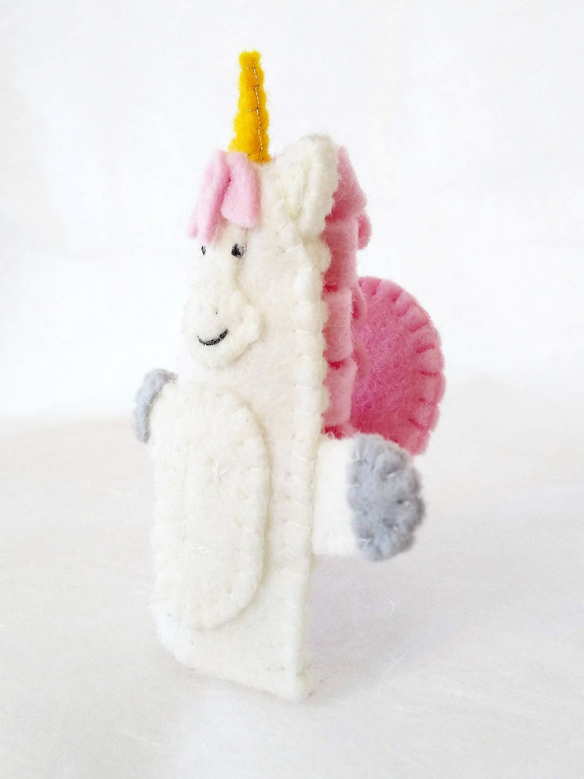 Unicorn Unicorn Finger Puppet Felt Finger Puppet Finger - Etsy