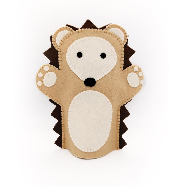 Hedgehog Hand Puppet, Felt Hand Puppet, Hedgehog Felt Hand Puppet, Hand ...