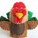 Rooster, Rooster Puppet, Rooster Finger Puppet, Rooster Felt Puppet ...