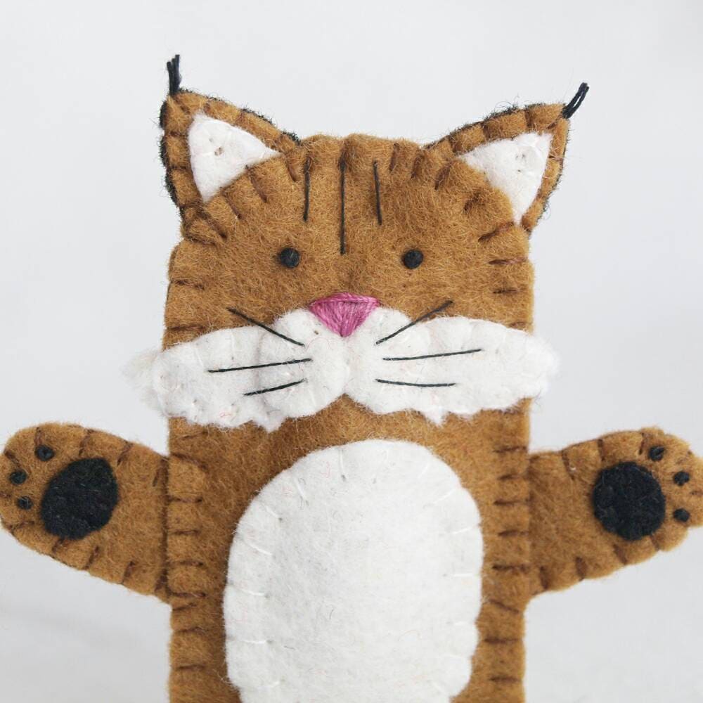 Bobcat Finger Puppet Felt Finger Puppet Bobcat Felt Finger - Etsy