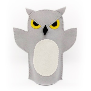 Owl Hand Puppet, Felt Hand Puppet, Owl Felt Hand Puppet, Hand Puppet ...