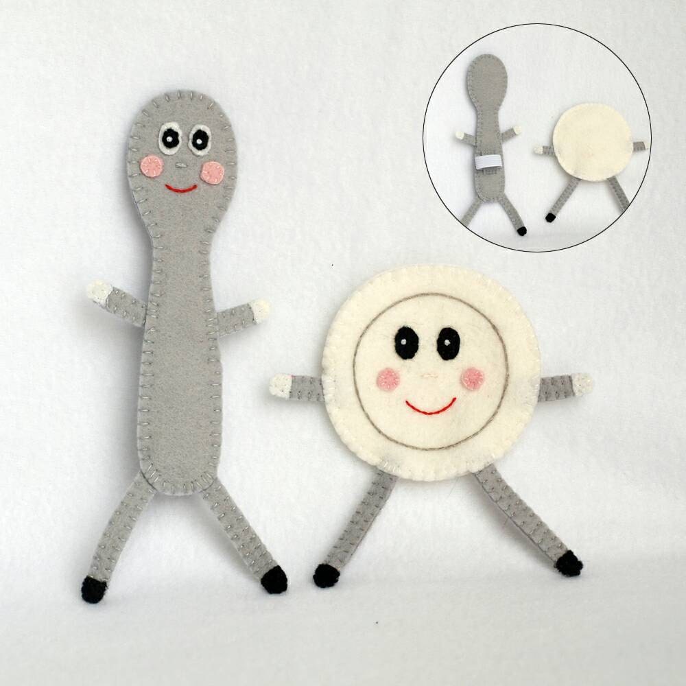 Hey Diddle Diddle Felt Finger Puppet Nursery Rhyme Felt - Etsy