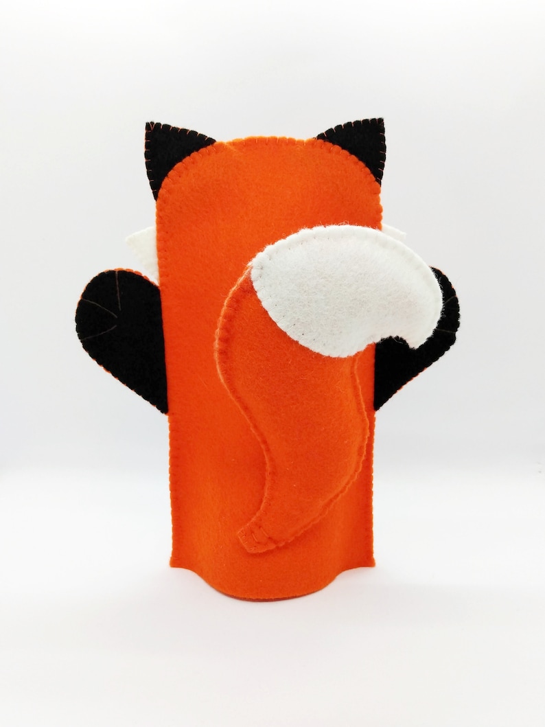 Fox Hand Puppet Felt Hand Puppet Fox Felt Hand Puppet Hand - Etsy