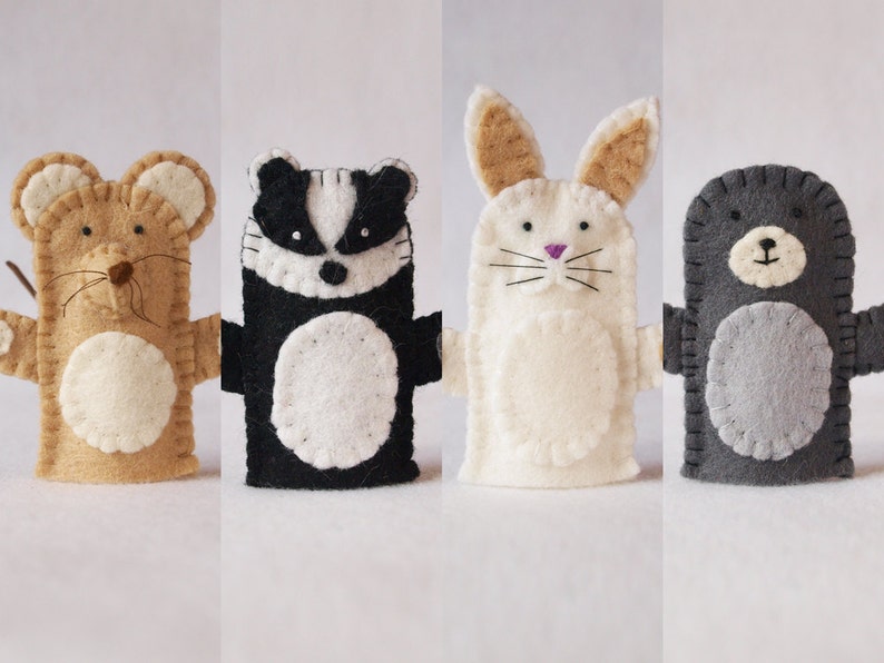 The Mitten, the Mitten Felt Puppet, Owl Puppet, Hedgehog Puppet, Bear ...