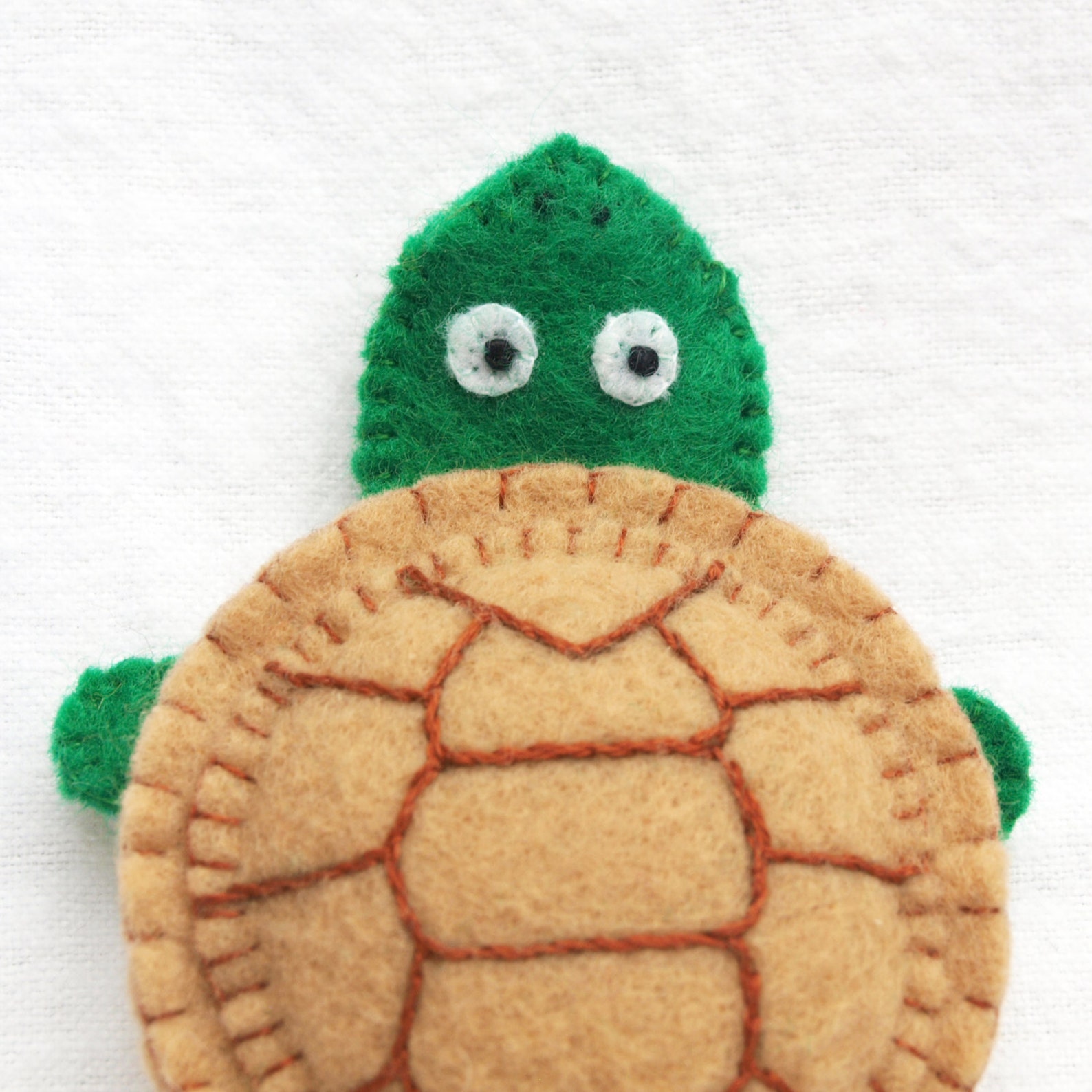 Turtle Felt finger puppet animal puppet storytime puppet | Etsy