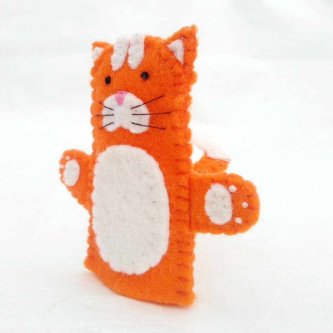 Double Sided Felt Finger Puppet Pattern Three Little Kitten | Etsy