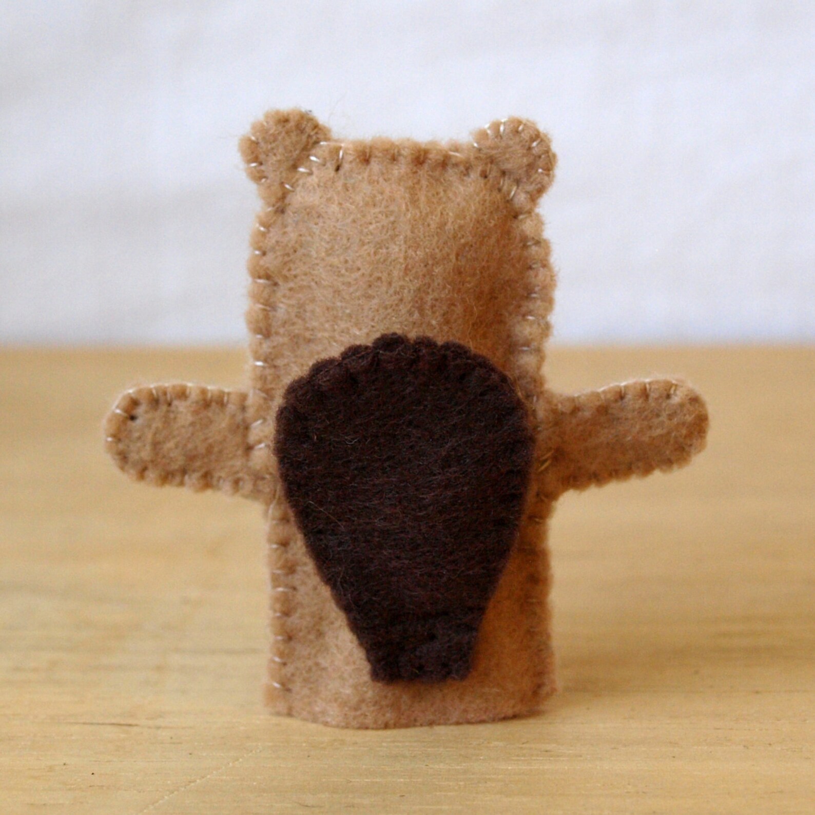 Títere de dedo de fieltro castor títere de animales títere | Etsy